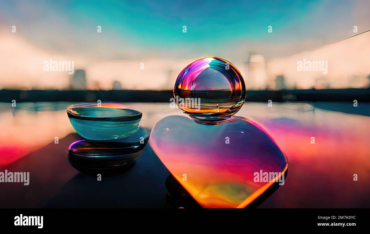 3d holographic spheres hi-res stock photography and images - Alamy