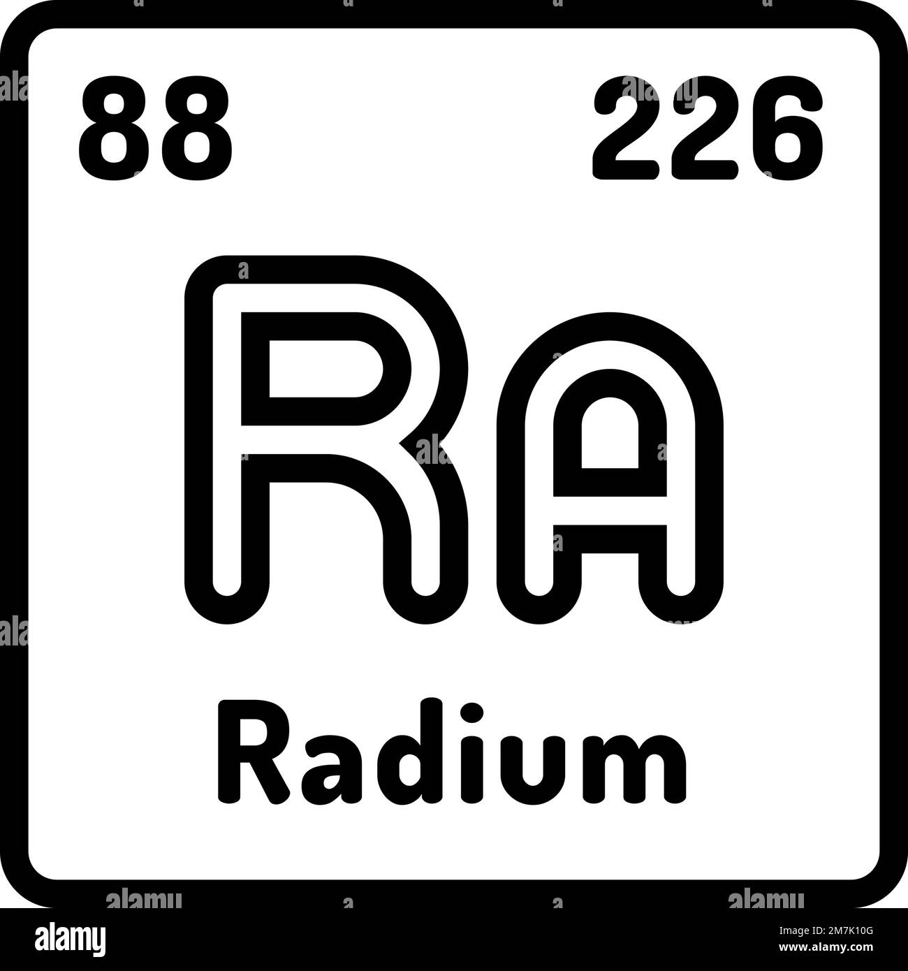 Radium Element Symbol Radium Element Symbol Periodic Table Series 088