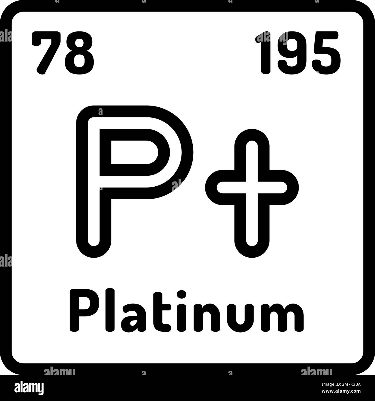 Platinum chemical element sign hi-res stock photography and images - Alamy