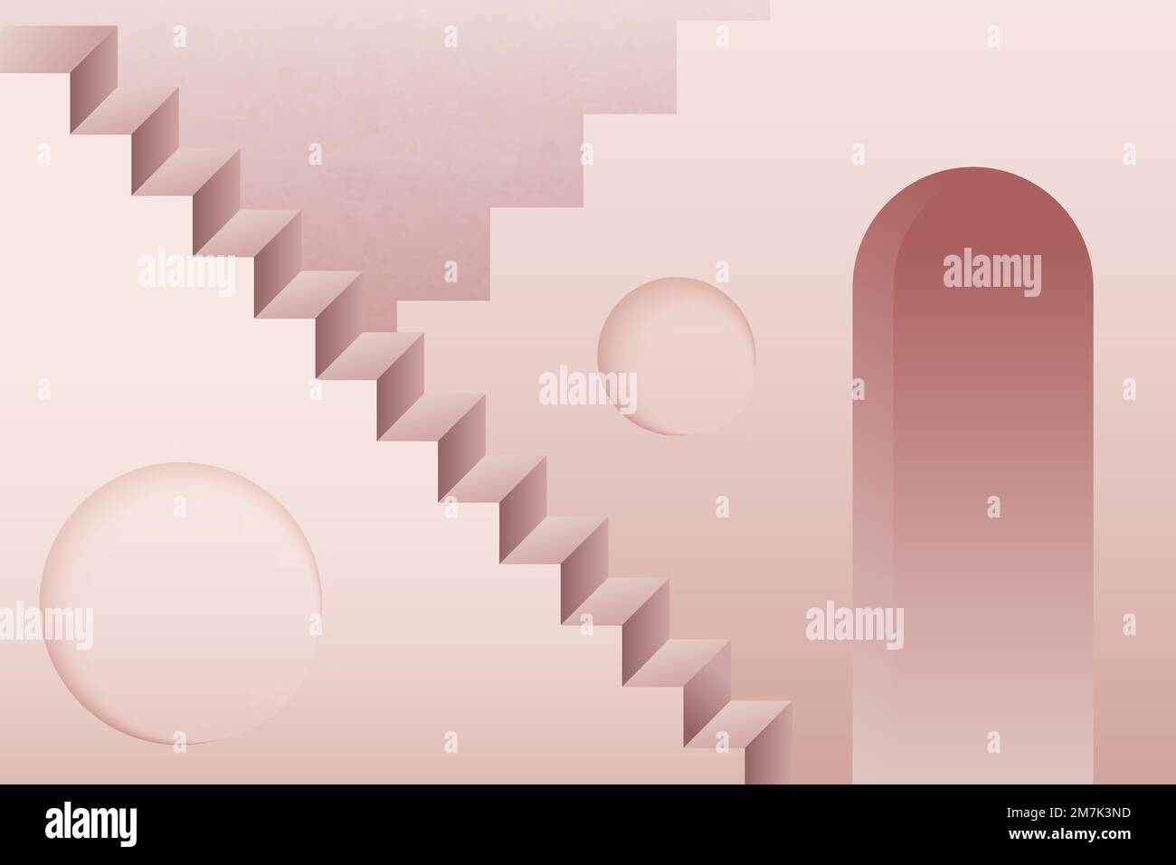 Pink staircase abstract design vector Stock Vector Image & Art - Alamy
