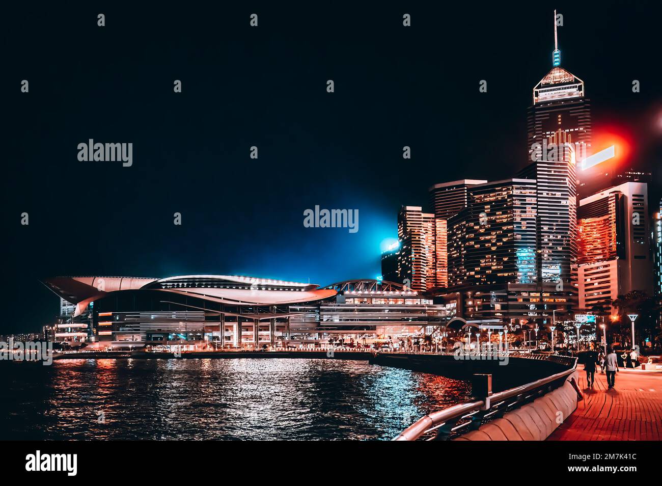 Hong Kong night city Stock Photo - Alamy