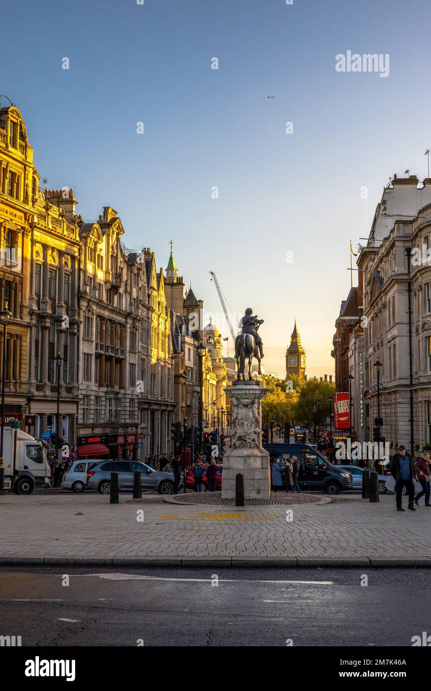 London Rising Sun in bigben Stock Photo - Alamy
