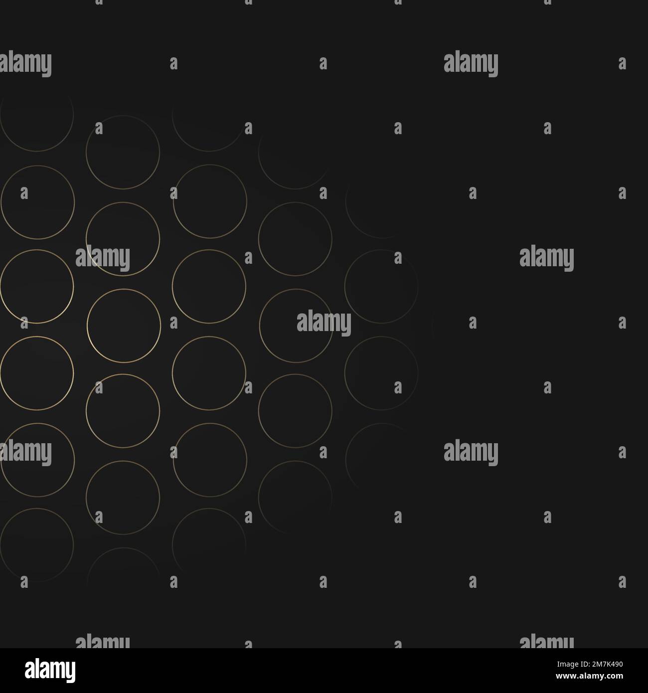 Seamless gold circle grid pattern on black background vector Stock ...