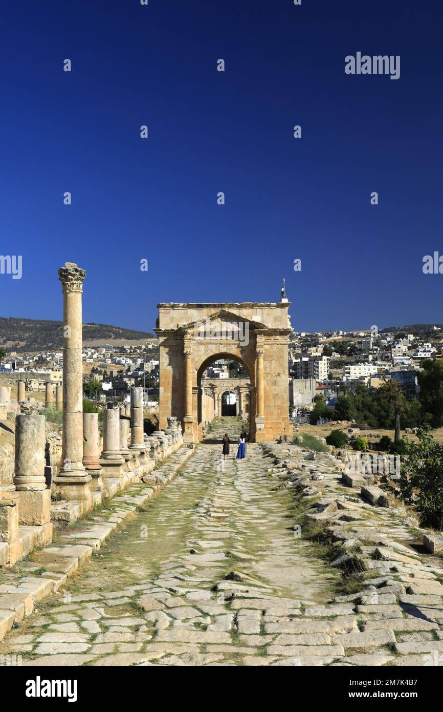 Jerash north theatre hi-res stock photography and images - Alamy