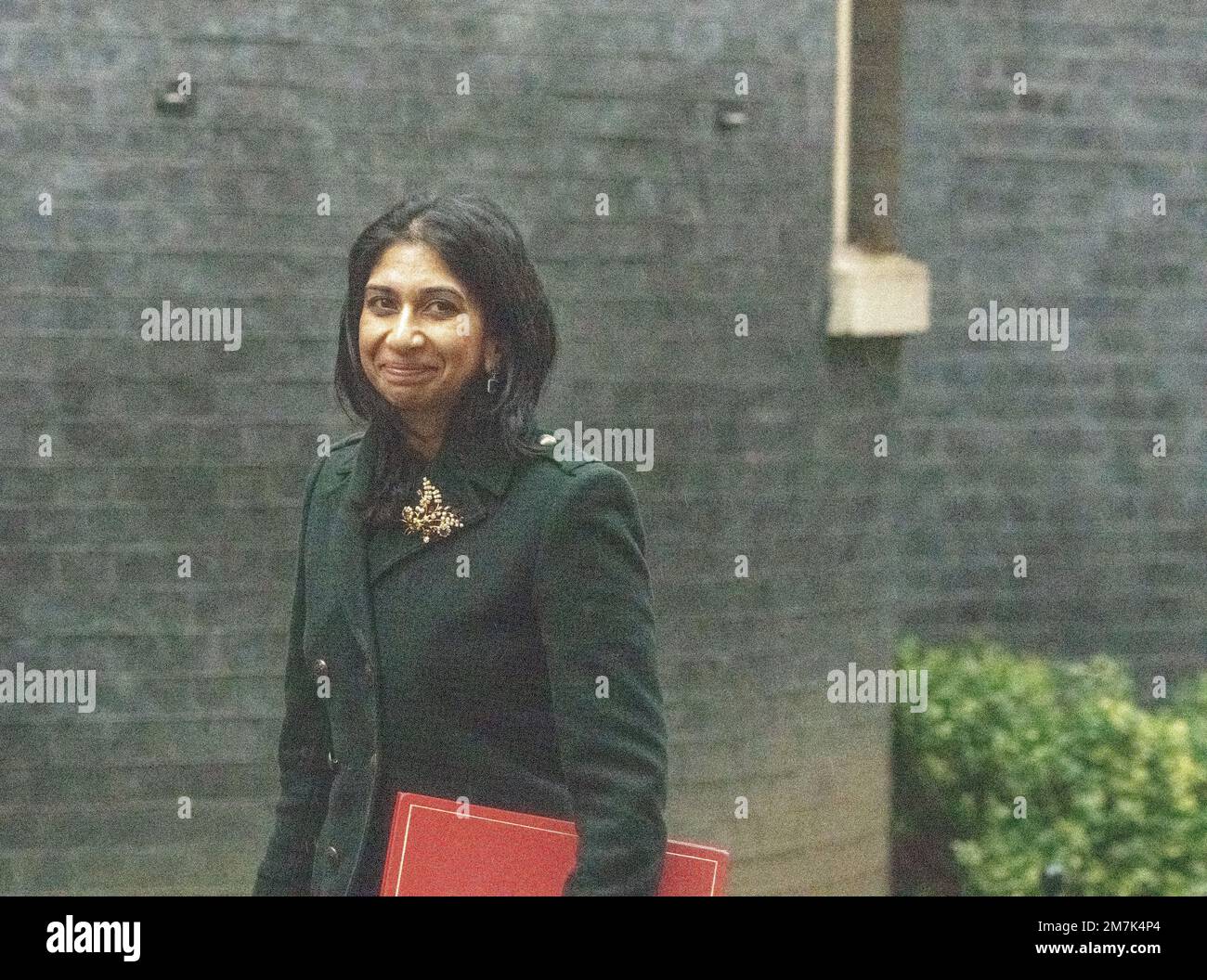 London, UK. 10th Jan, 2023. Suella Braverman, Home Secretary, at a ...