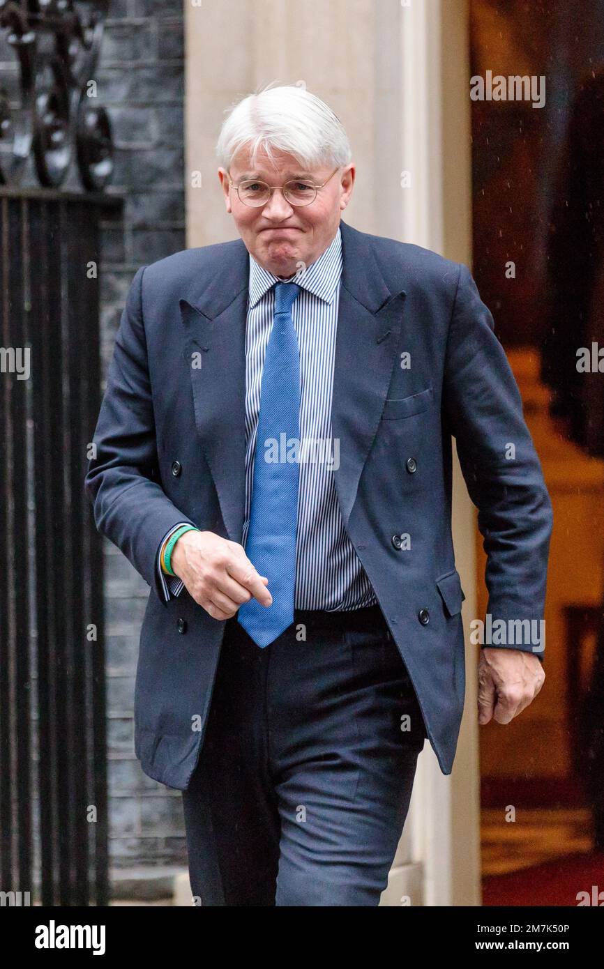 Downing Street, London, UK. 10th January 2023. Andrew Mitchell MP ...