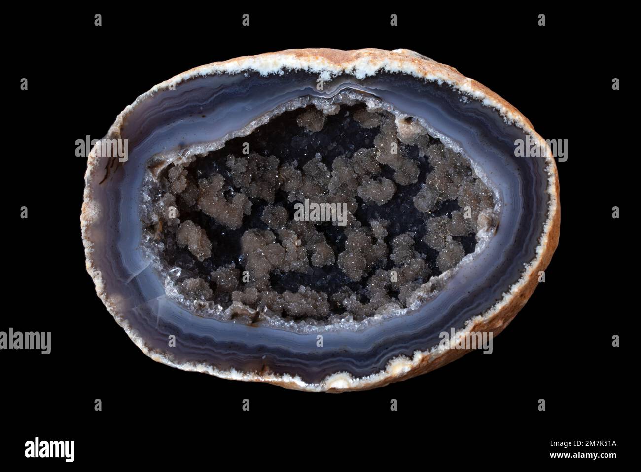 Rocks and Minerals, Quartz Geode lab sample Stock Photo - Alamy