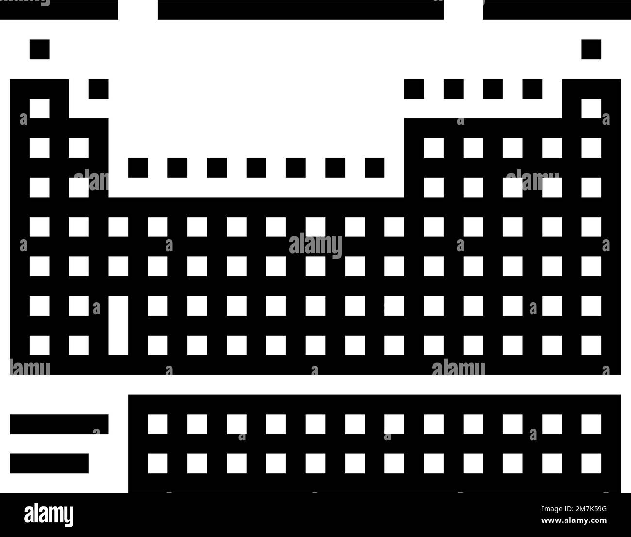 periodic table line icon vector illustration Stock Vector Image & Art ...