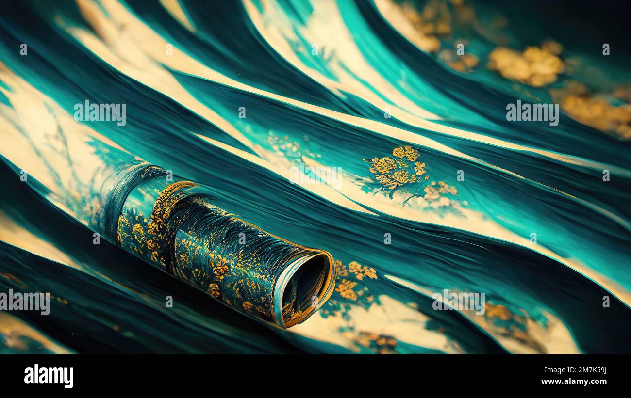 Elegant, elegant, dramatic and luxurious Japanese-style Katsushika ...