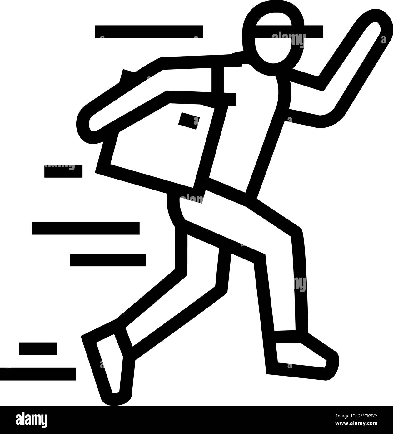 fast courier line icon vector illustration Stock Vector Image & Art - Alamy