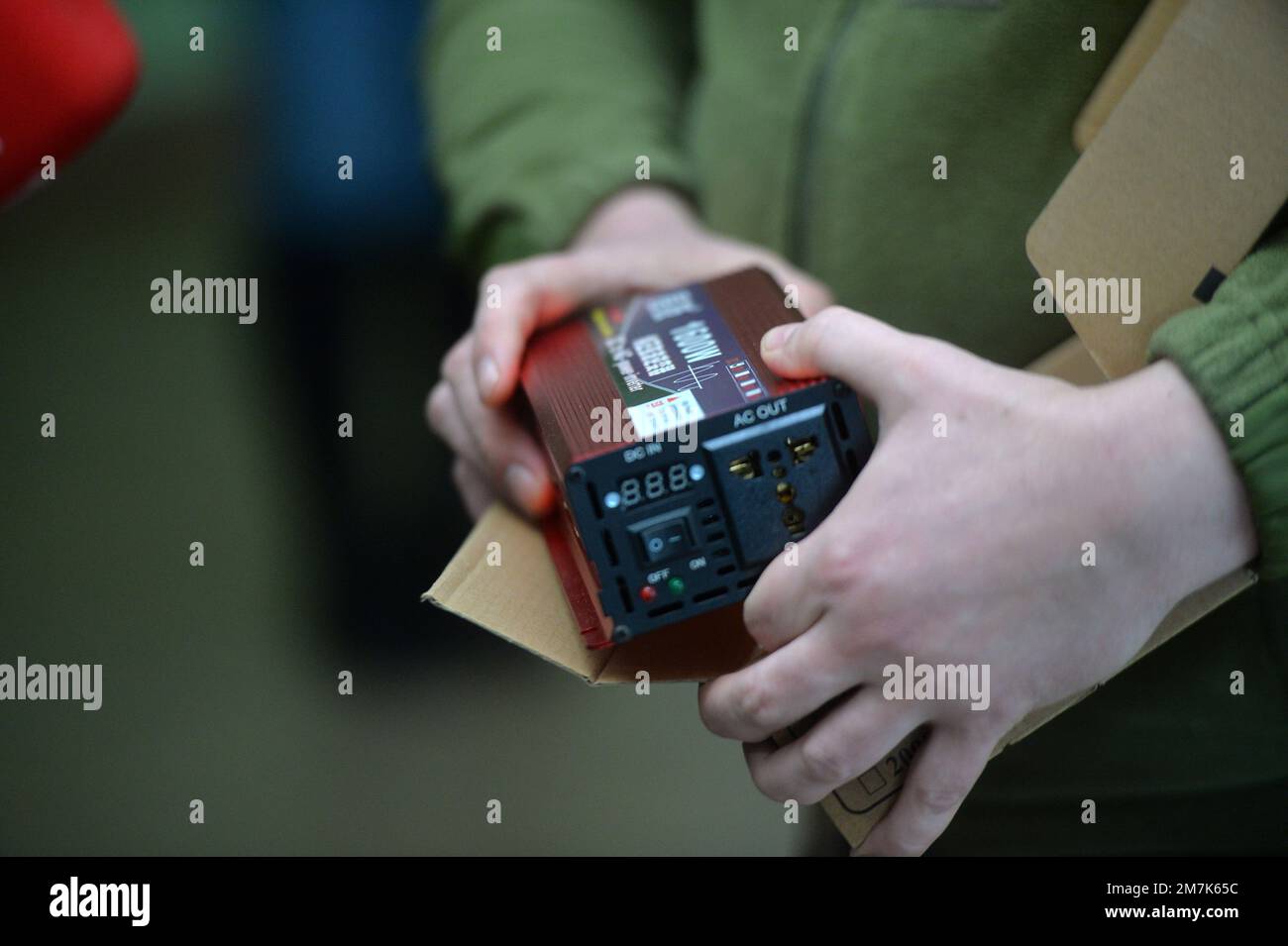 KYIV, UKRAINE - JANUARY 10, 2023 - Signallers of the 112th brigade of ...