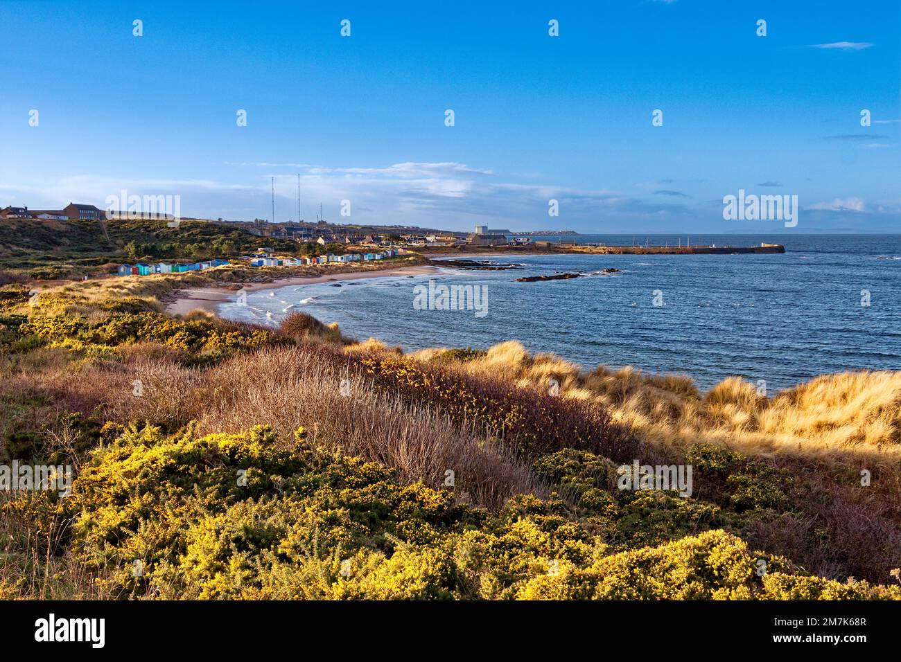 Hopeman beach huts hi-res stock photography and images - Alamy
