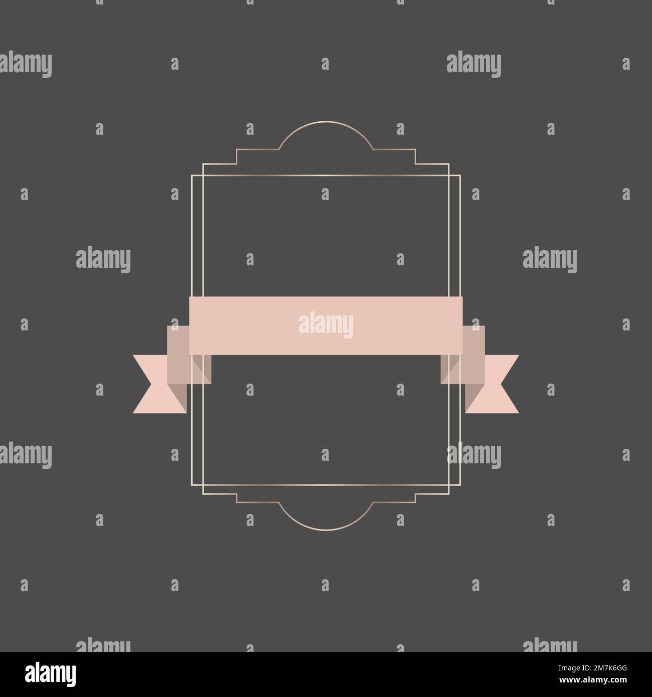 Ribbon banner badges frame Stock Vector Images - Alamy