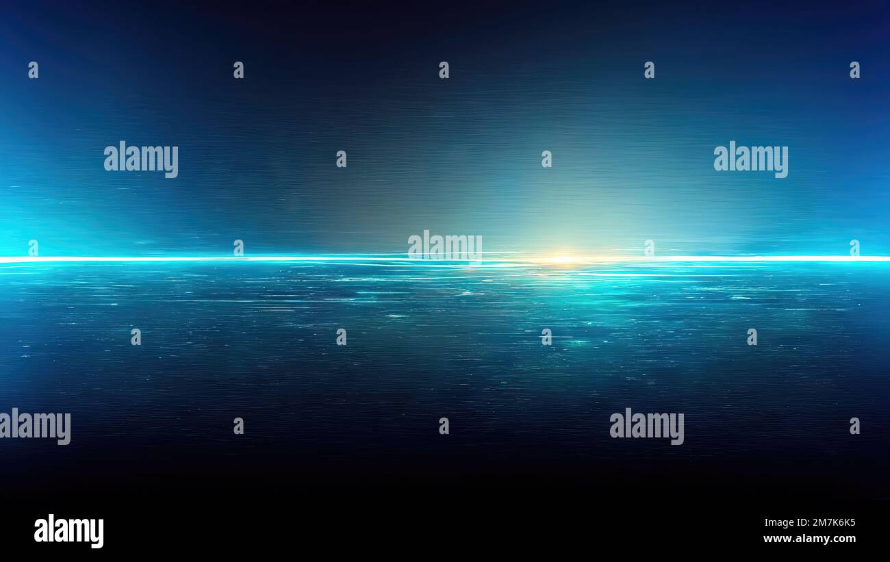 Blue Comes Sci Fi Luminous Horizontal Lines Mechanical Structure ...