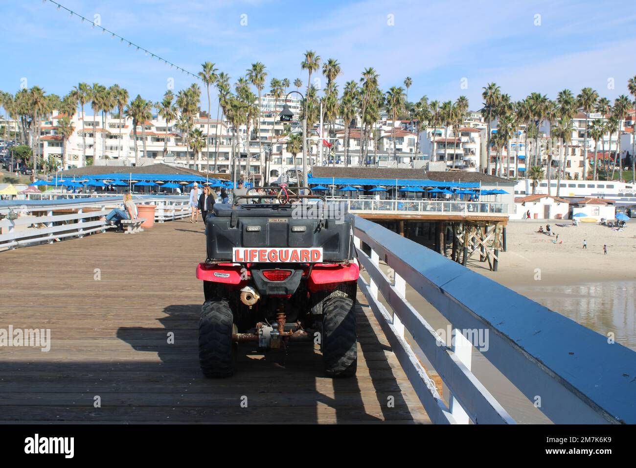 Lifeguard ATV parked on San Clemente Pier Stock Photo - Alamy