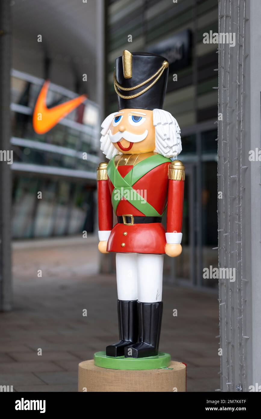 Designer Outlet village in Wolfsburg decorated in Christmas theme Stock ...