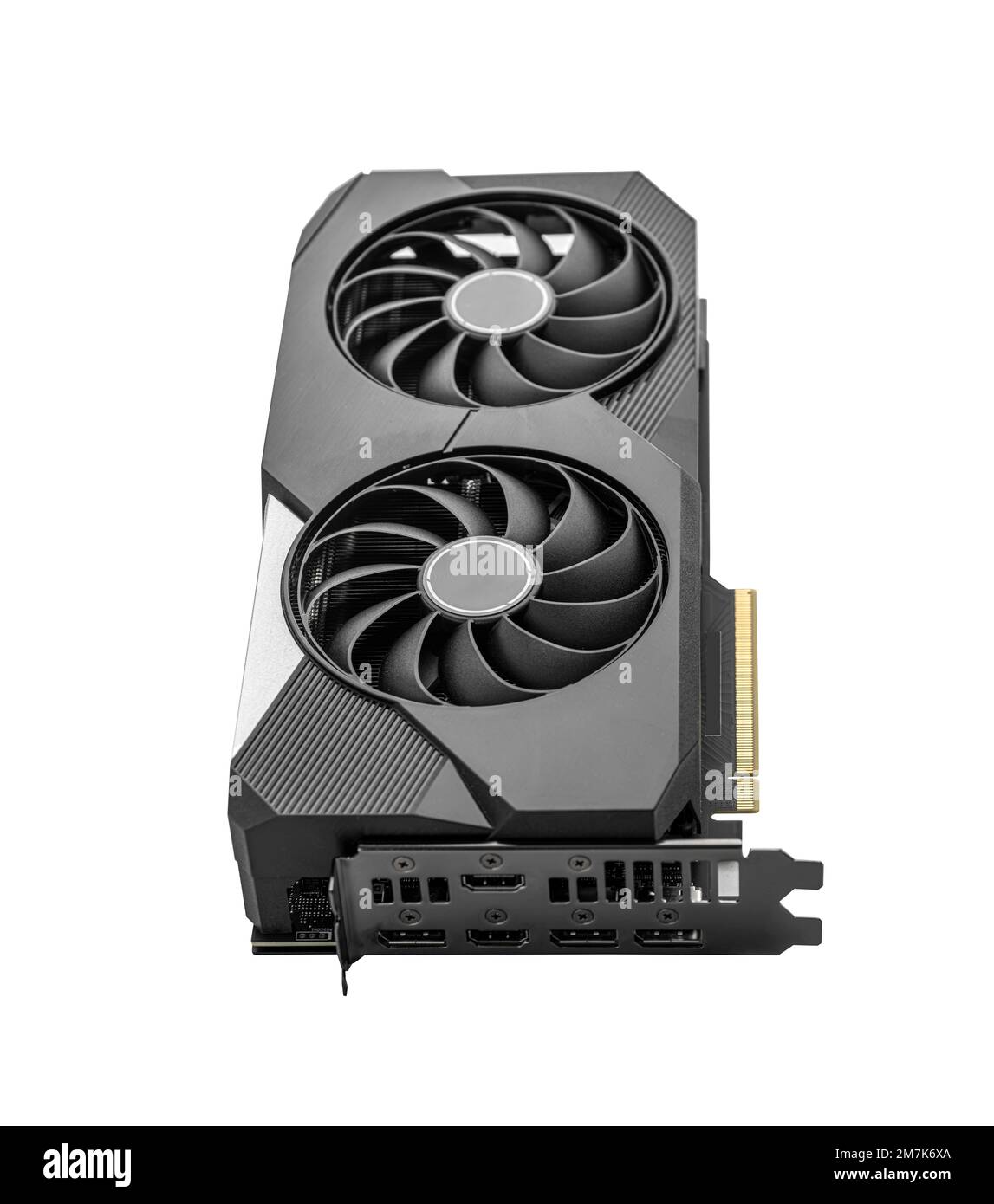 Graphic video card isolated on white background Stock Photo - Alamy