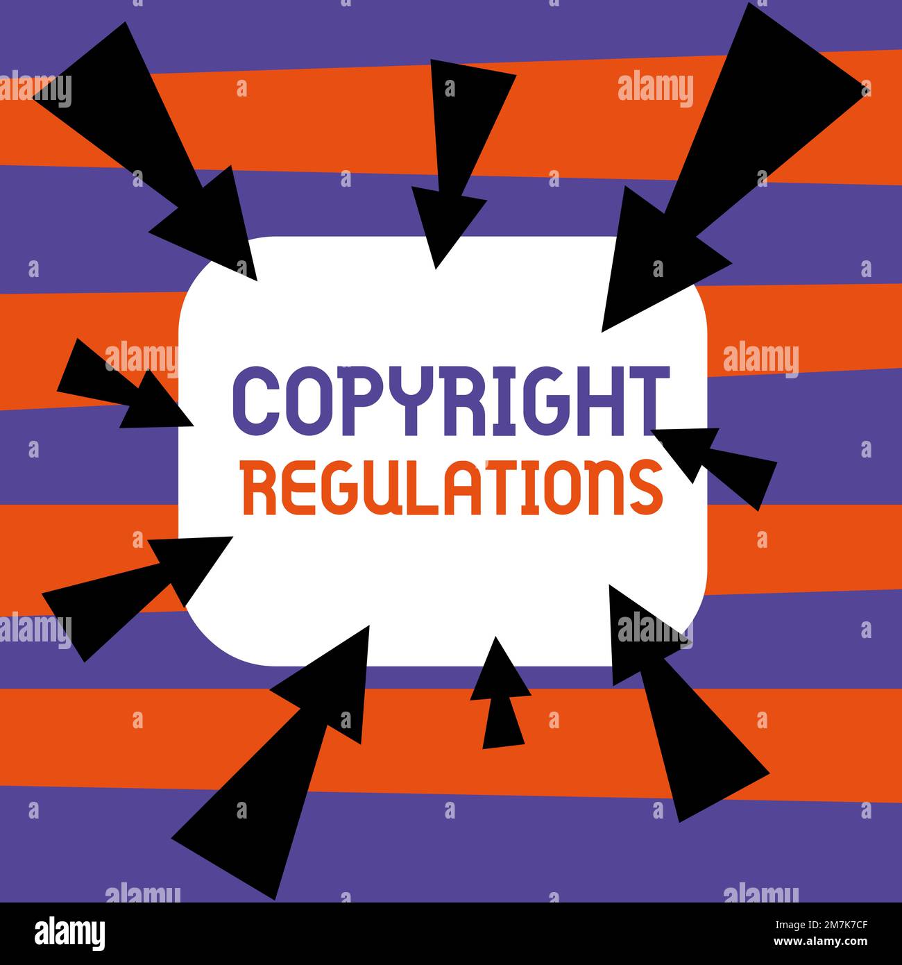 Hand writing sign Copyright Regulations. Word for body of law that ...