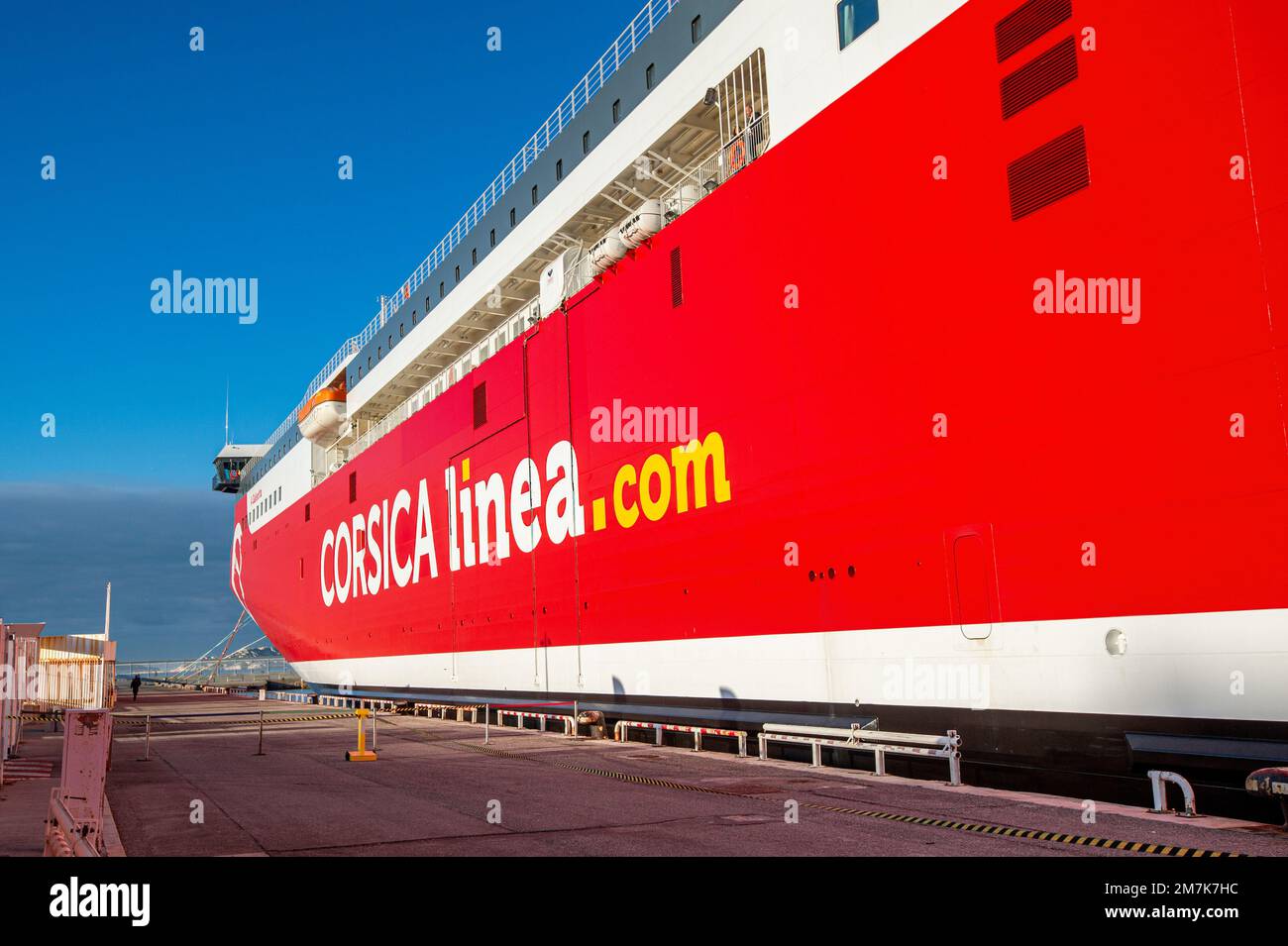 Corsica Linea's new LNG-powered ferry "A Galeotta" docks in Marseille ...