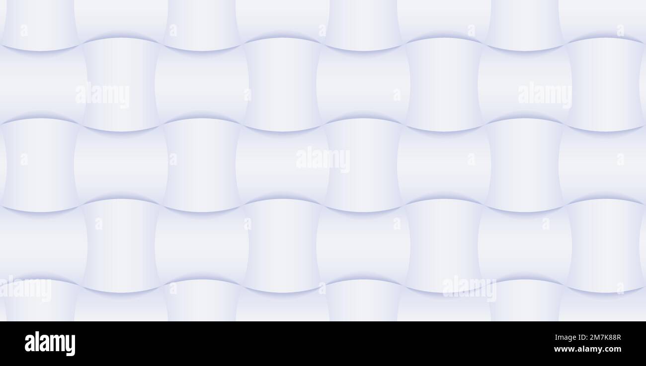 White 3D realistic wave pattern for print and decoration. Vector ...