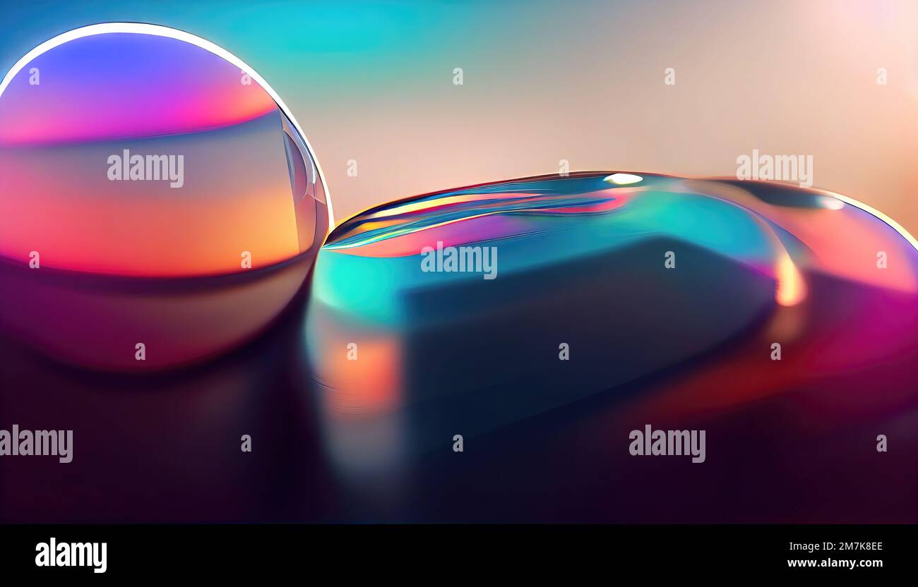 Beautiful reflections and refractions of organic objects made of ...