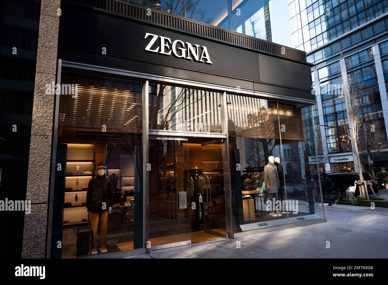 January 3, 2023, Tokyo, Japan: A Zengna store in Tokyo...Ermenegildo ...
