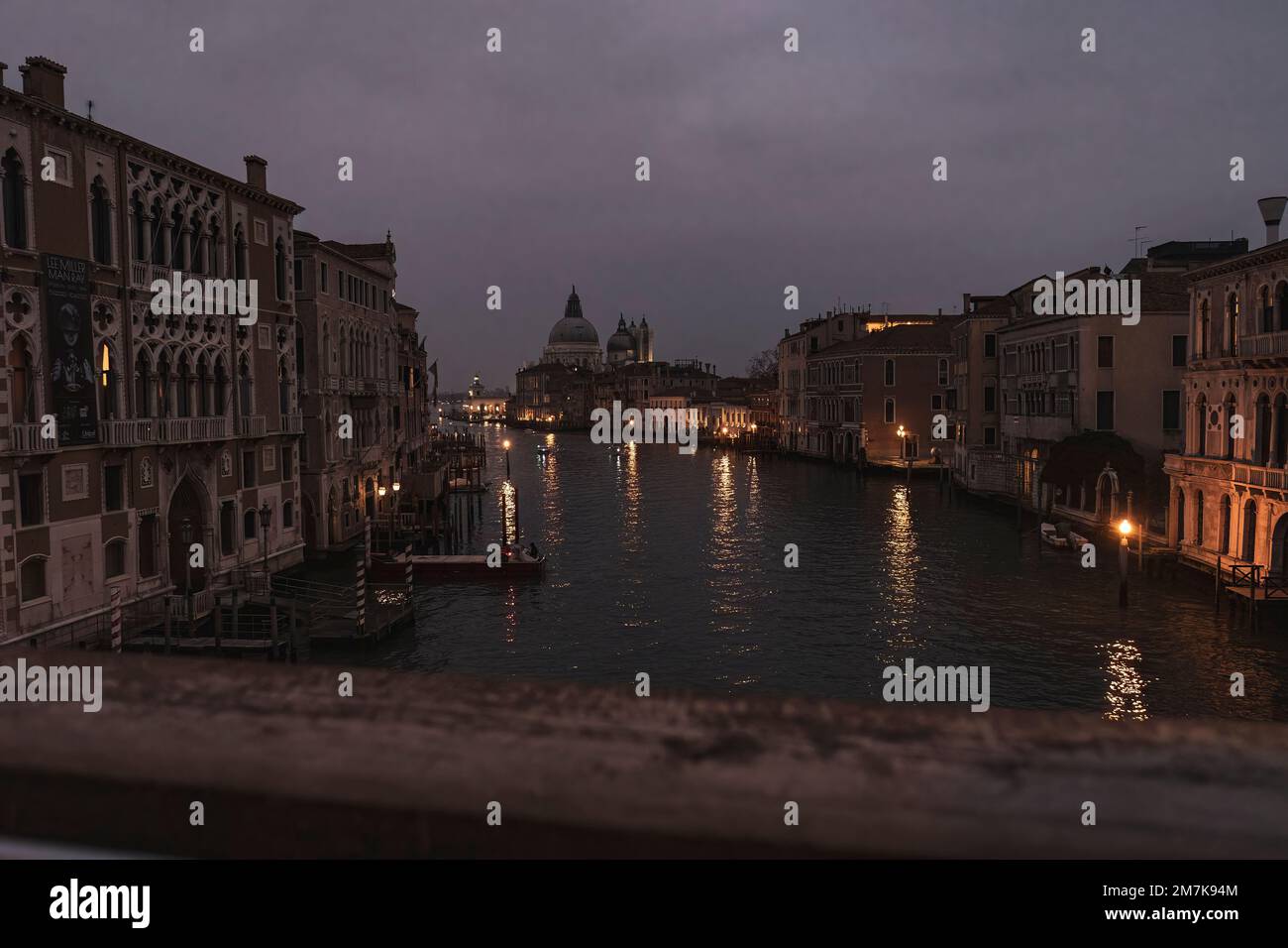 Venice landscape at dusk and night time scene Stock Photo - Alamy