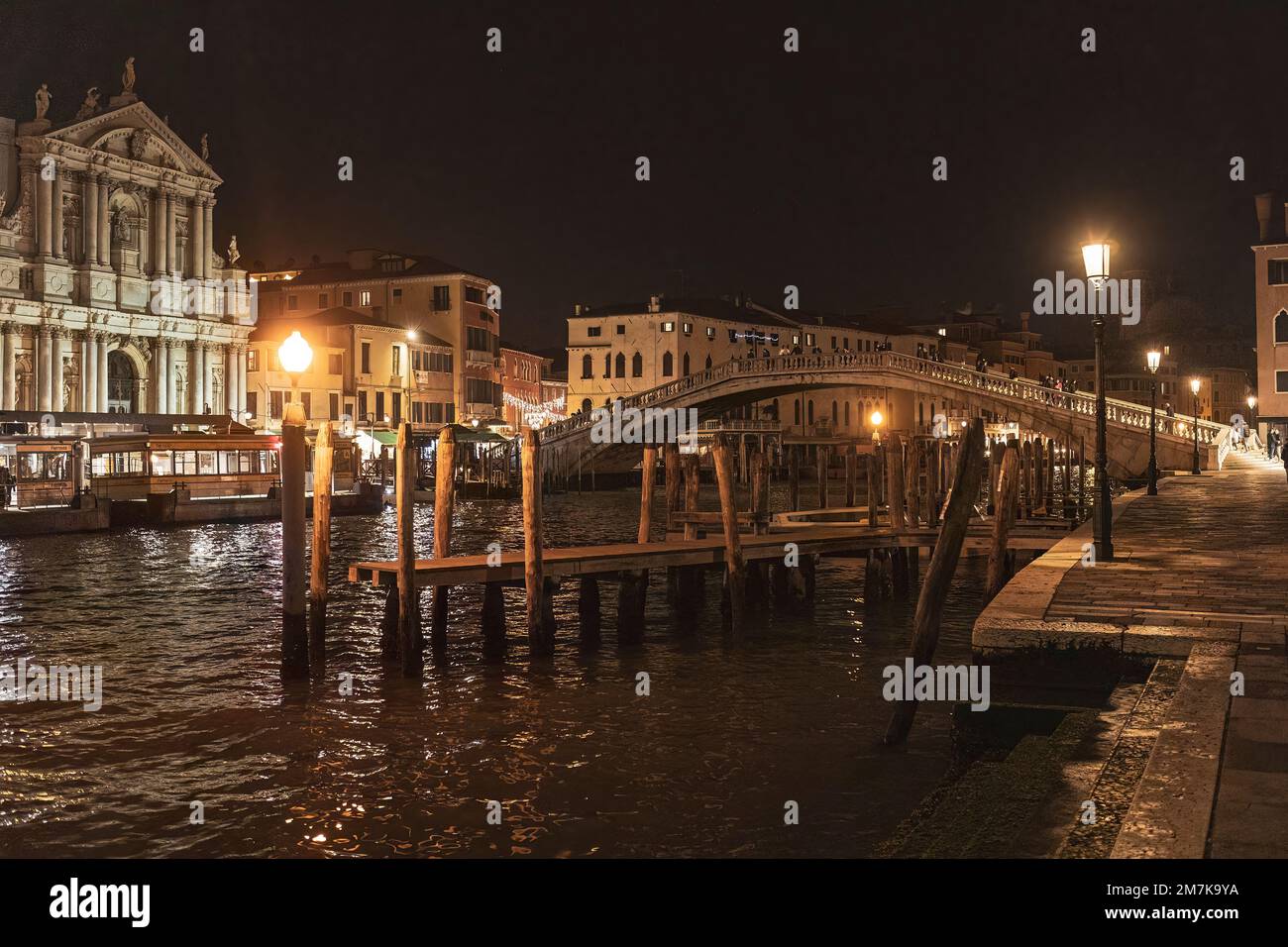Venice landscape at dusk and night time scene Stock Photo - Alamy