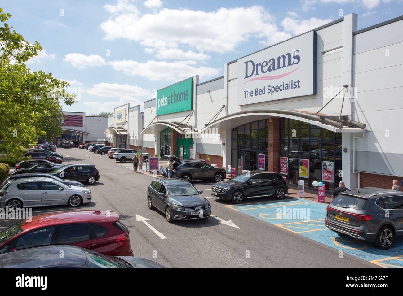 Willowbrook Retail Park, Loughborough Stock Photo - Alamy