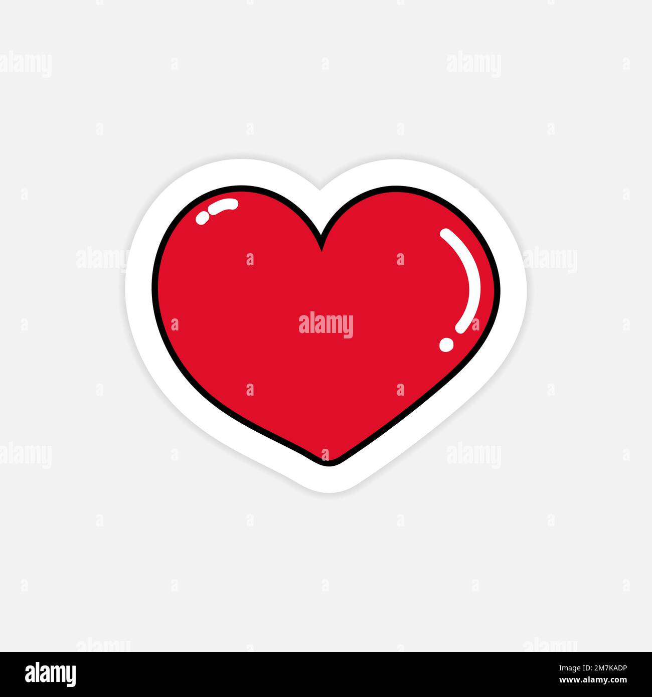 Red Shiny Red Heart In The Middle Says Thet Hearted