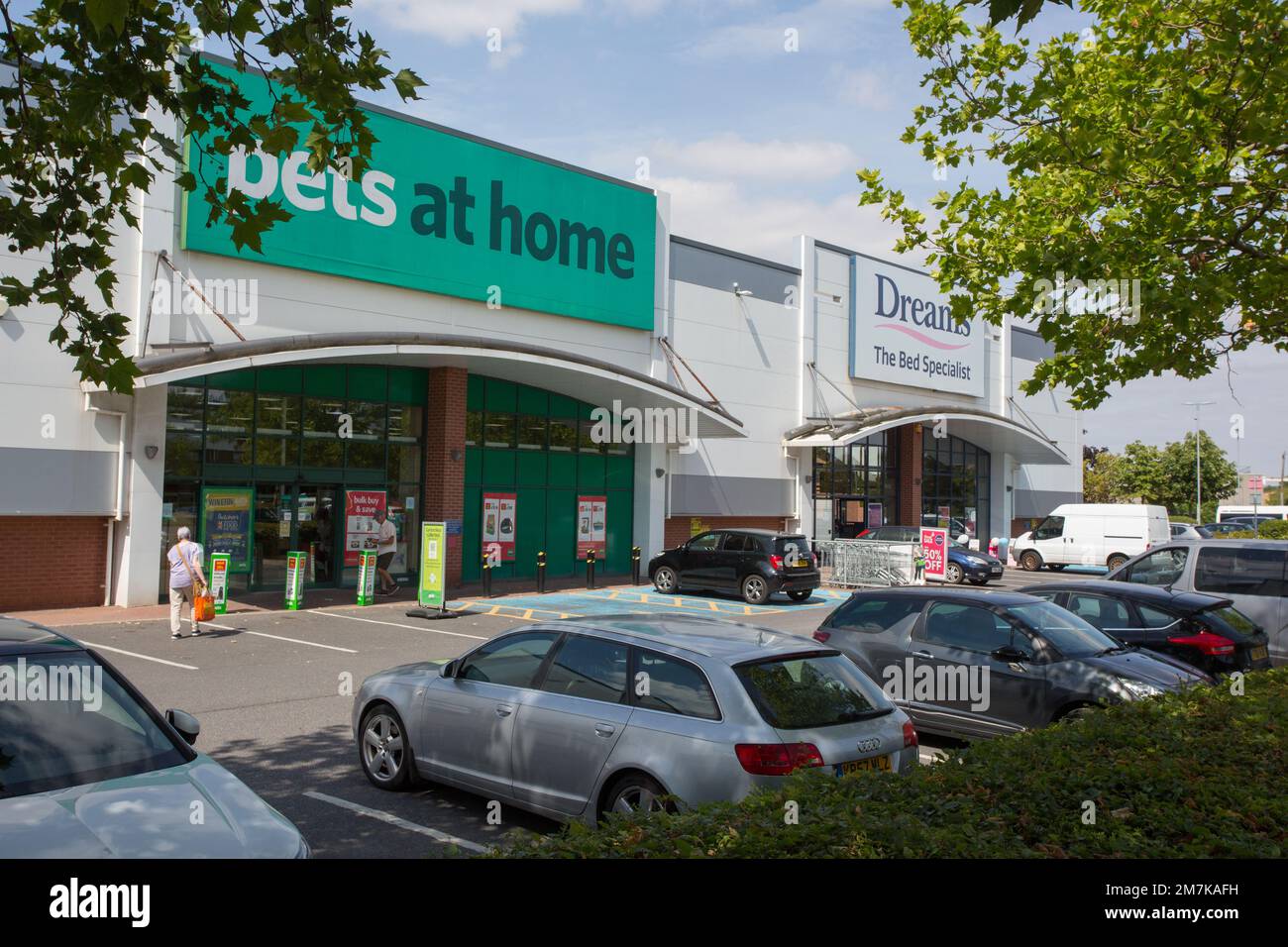 Willowbrook Retail Park, Loughborough Stock Photo - Alamy