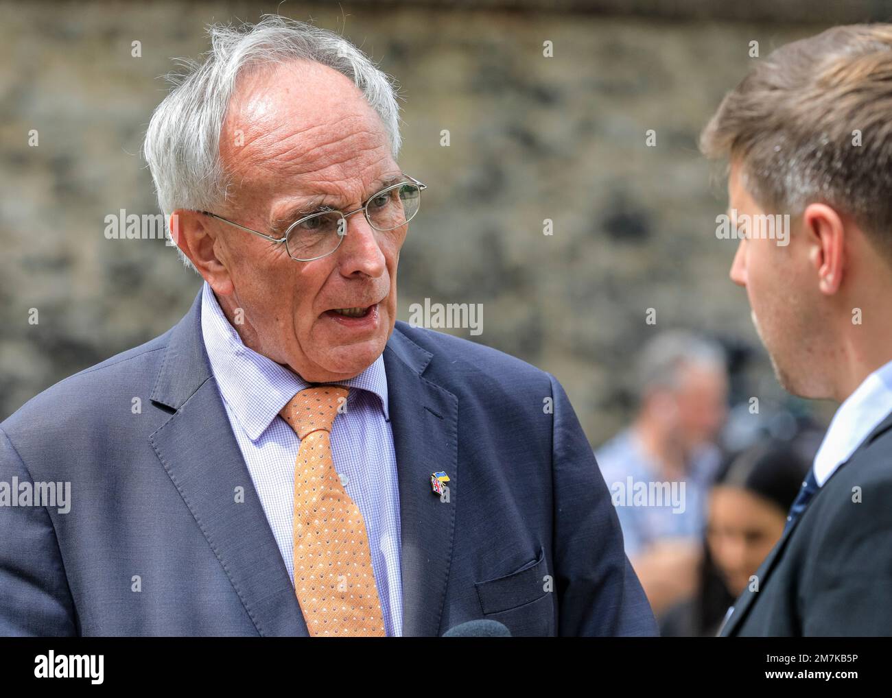 Peter Bone, MP, British politician, Conservative Party, interviewed in ...