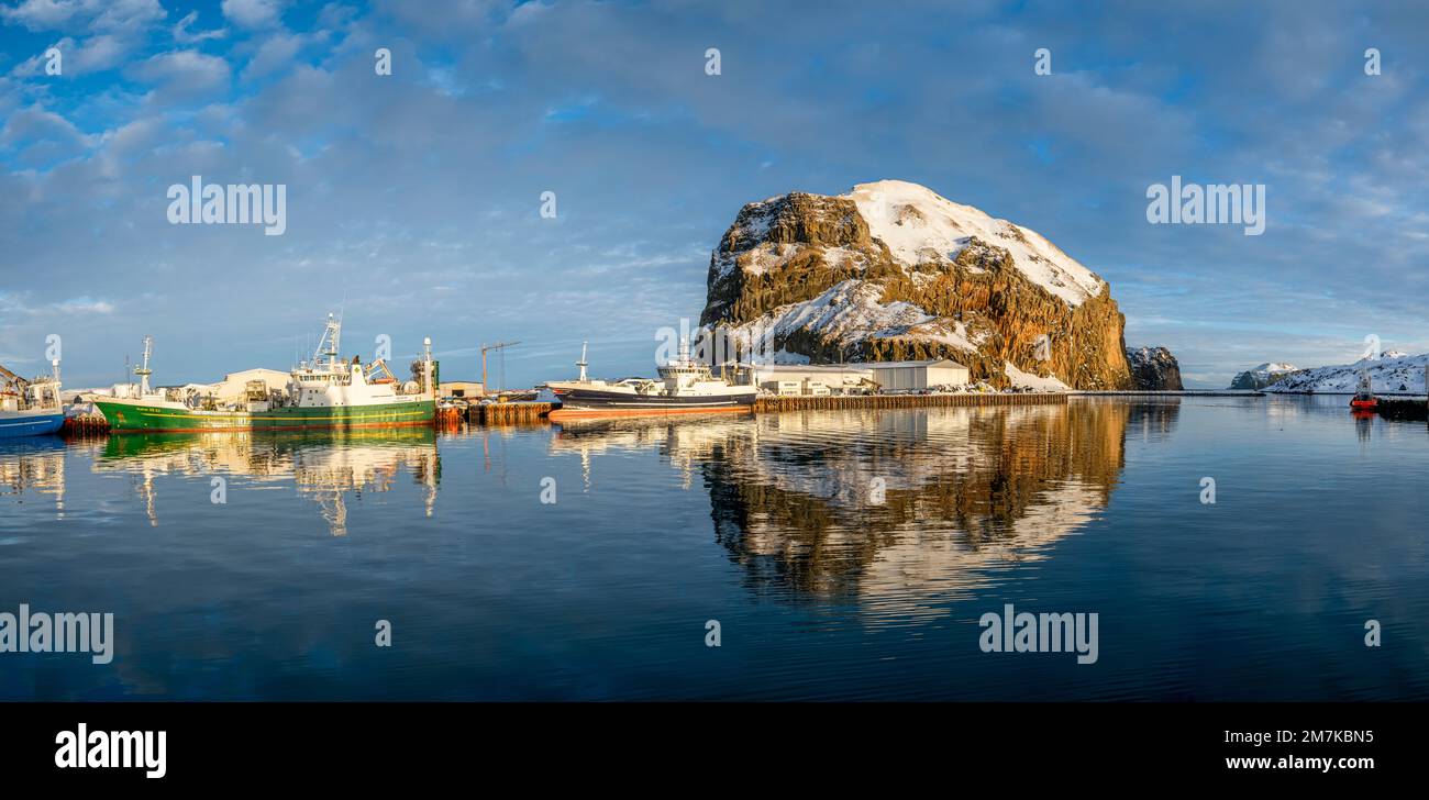 Winter silence in Vestmannaeyjar Iceland Stock Photo - Alamy