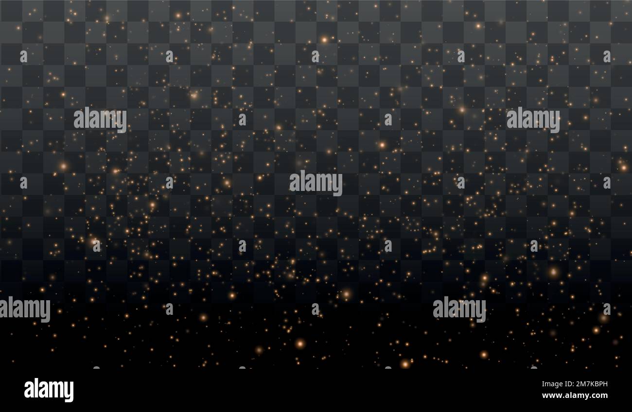 Gold Light. Vector Glitter Particles. Shining Bokeh Stock Vector Image ...