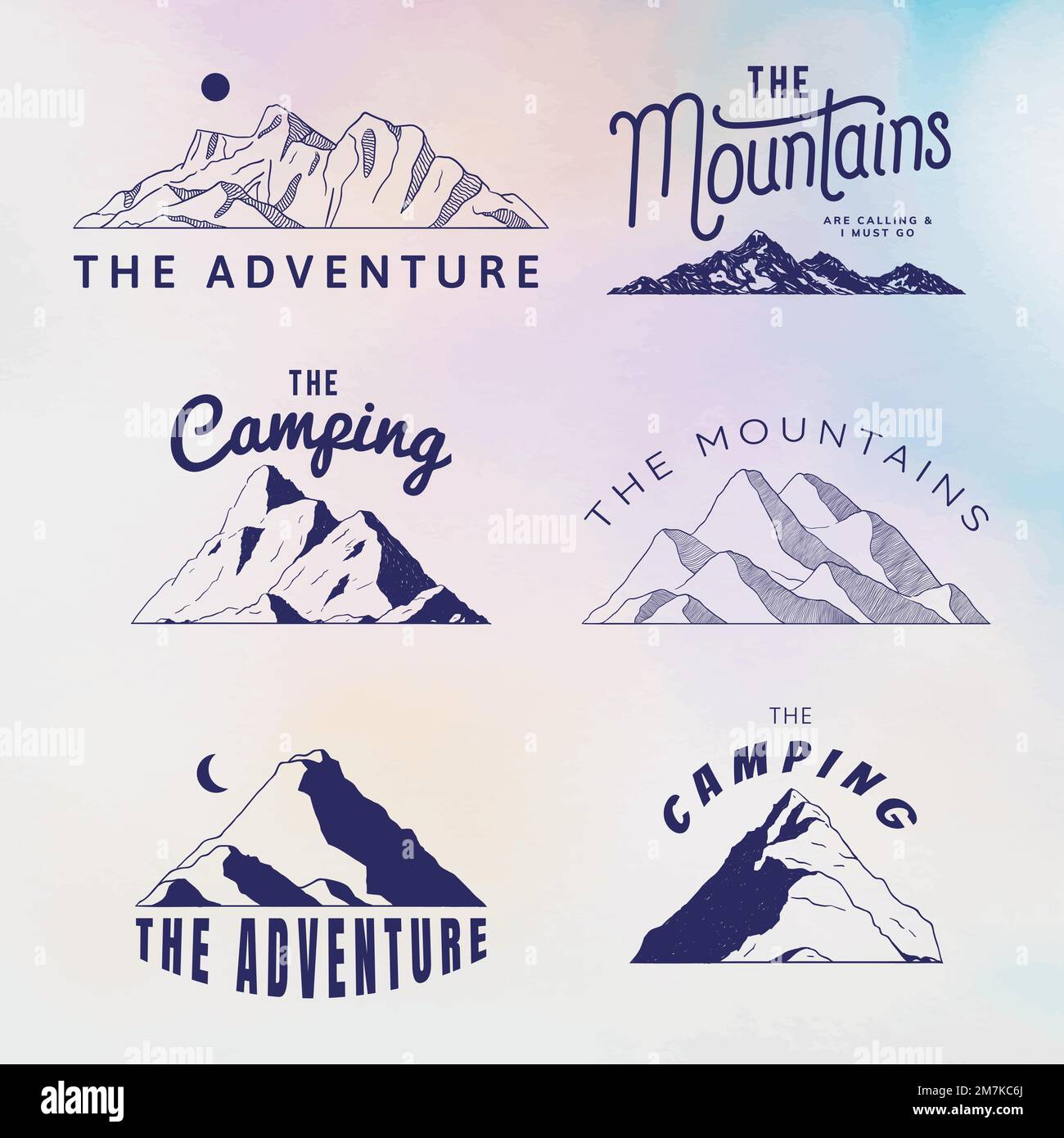 Mountain pack Stock Vector Images - Alamy