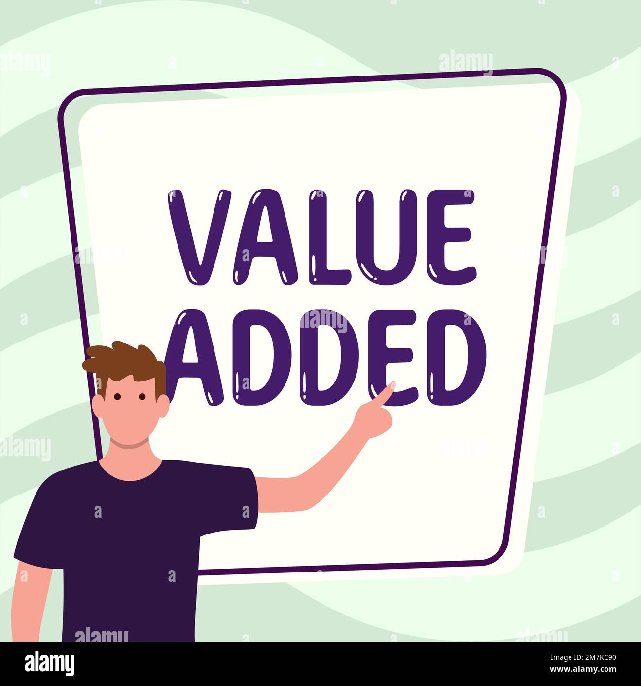 Text showing inspiration Value Added. Concept meaning the extra value ...