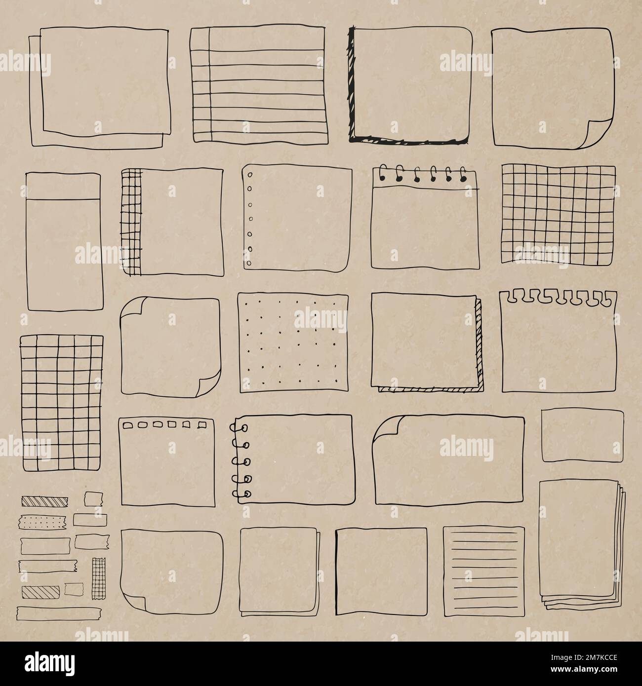 Blank reminder paper notes vector set Stock Vector Image & Art - Alamy