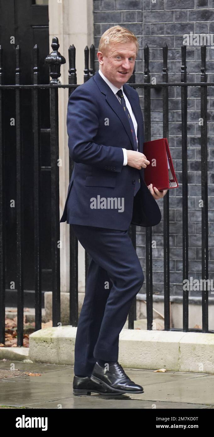 Chancellor of the Duchy of Lancaster Oliver Dowden in Downing Street ...
