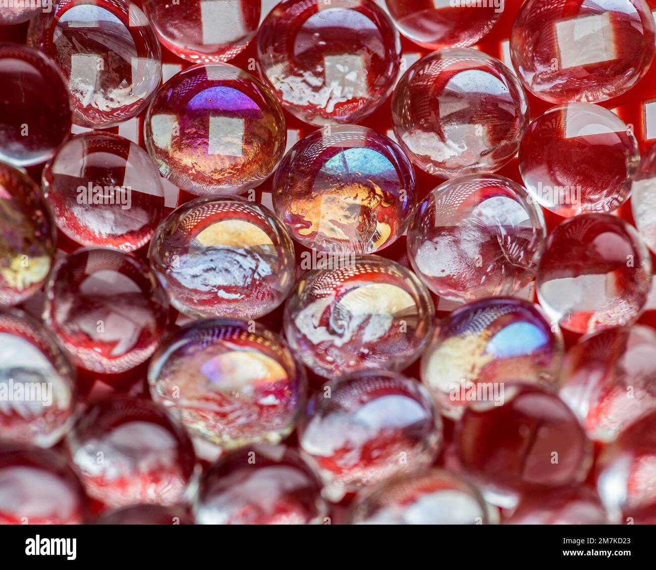 The colour red used in this abstract art featuring the distorted shapes ...