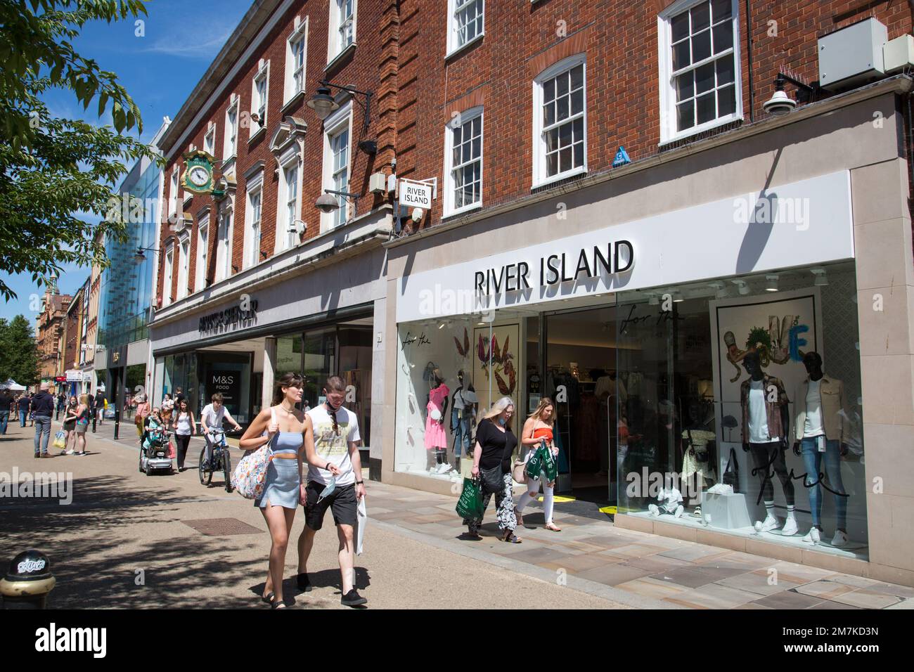 High Street, Worcester Stock Photo - Alamy
