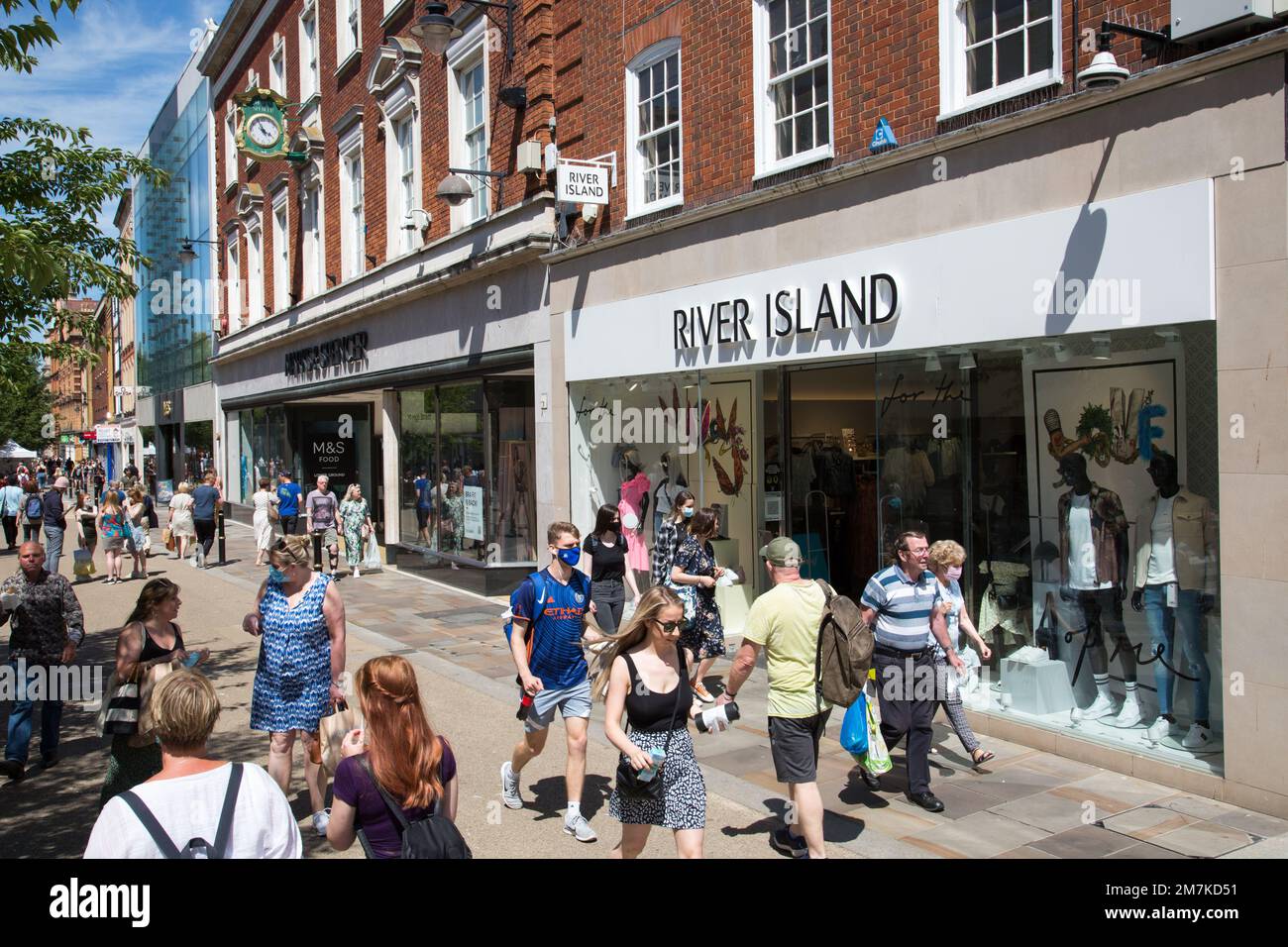 High Street, Worcester Stock Photo - Alamy