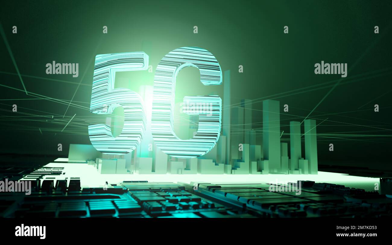 3d Rendering Circuit CPU Chipset 5G Concept Stock Photo - Alamy