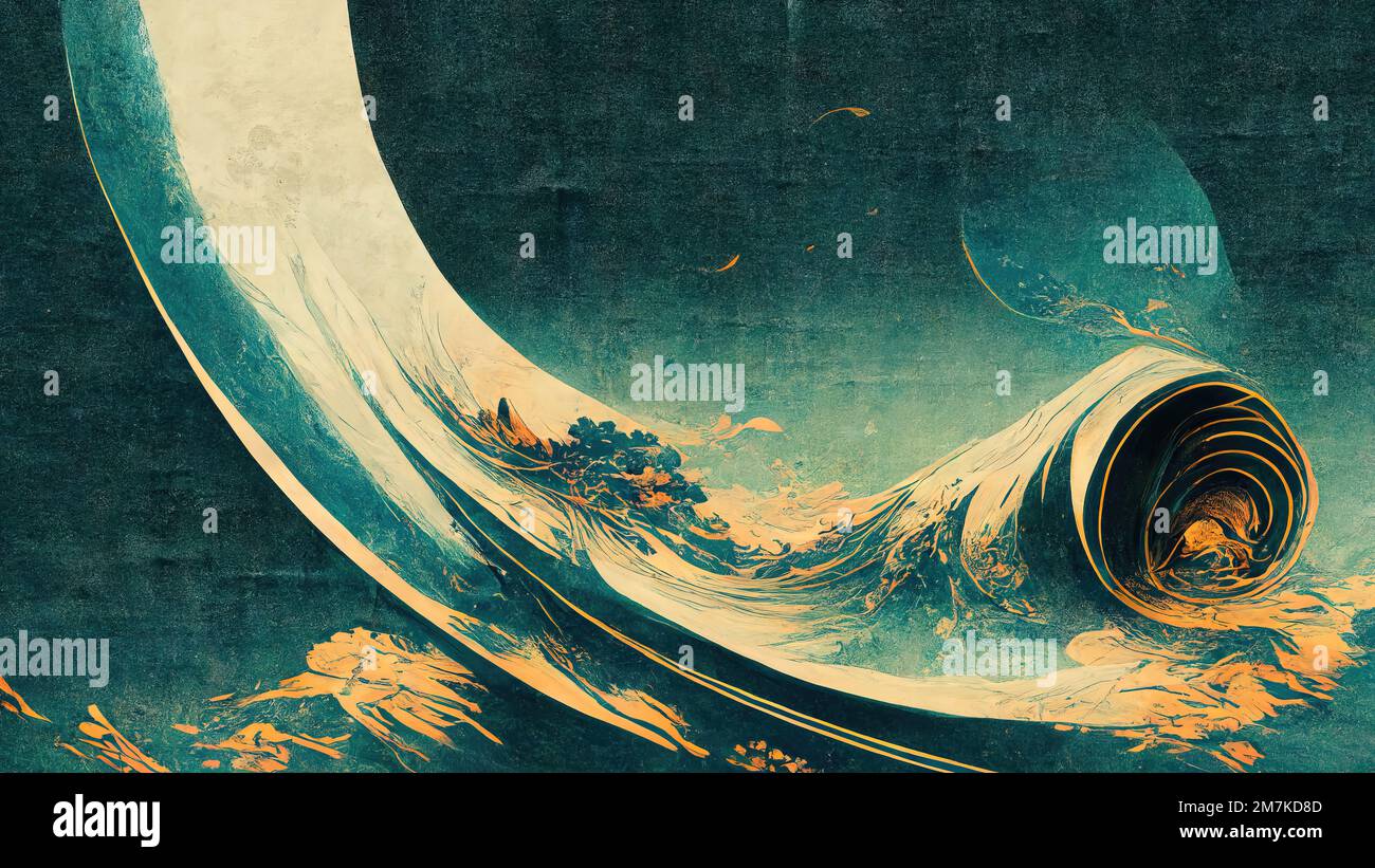 Traditional Elegant, elegant, dramatic and luxurious Japanese style ...