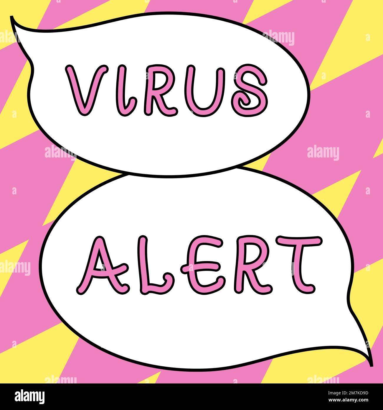 Conceptual caption Virus Alert. Business approach message warning of a ...