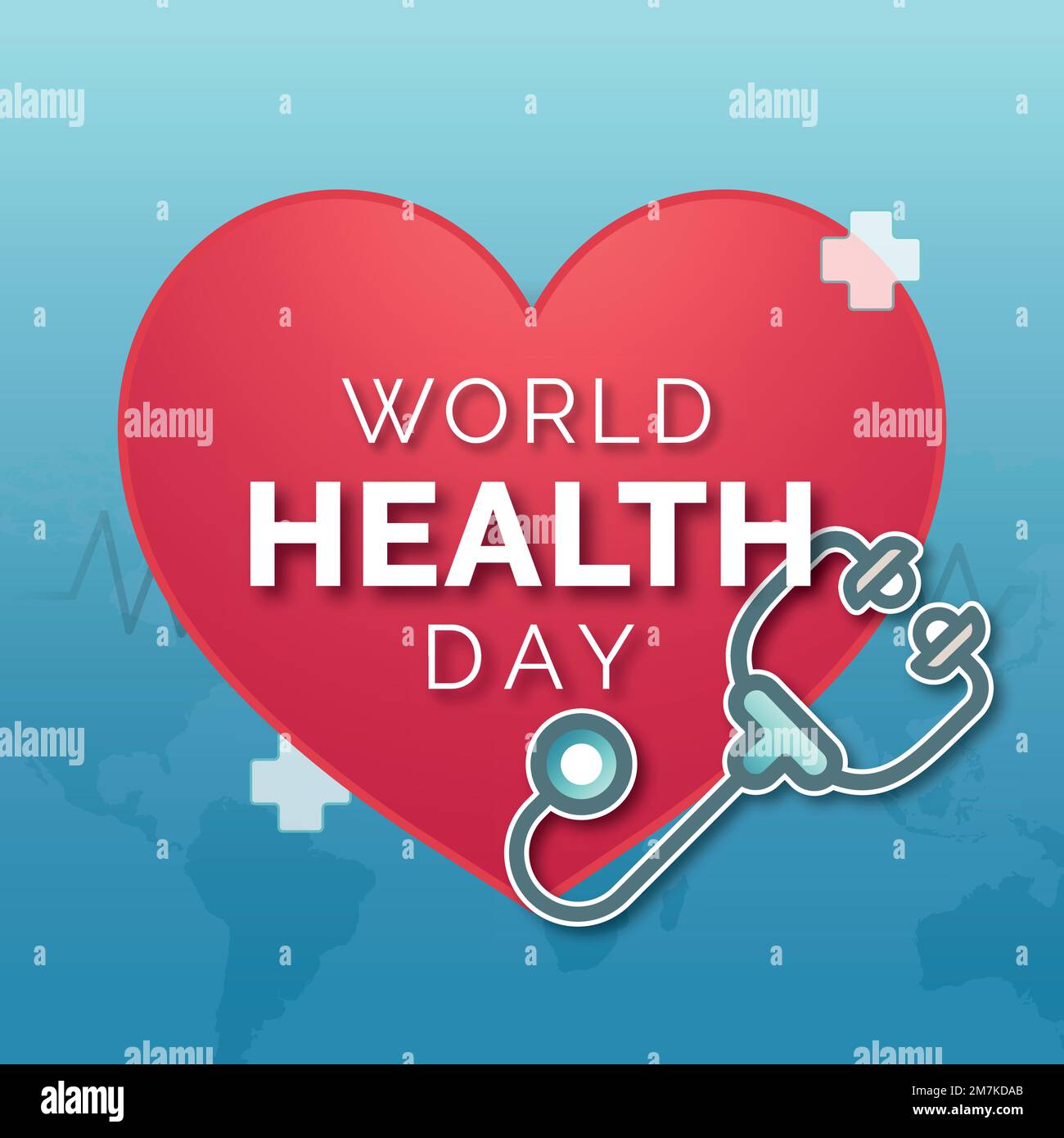 Cheerful world health day awareness vector Stock Vector Image & Art - Alamy