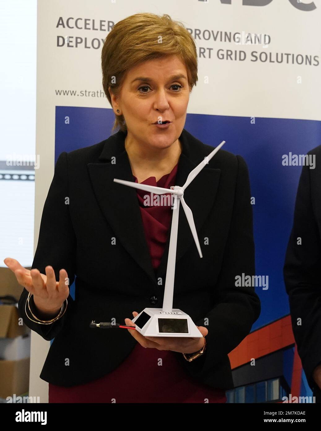 First Minister of Scotland Nicola Sturgeon during a visit to PNDC in ...