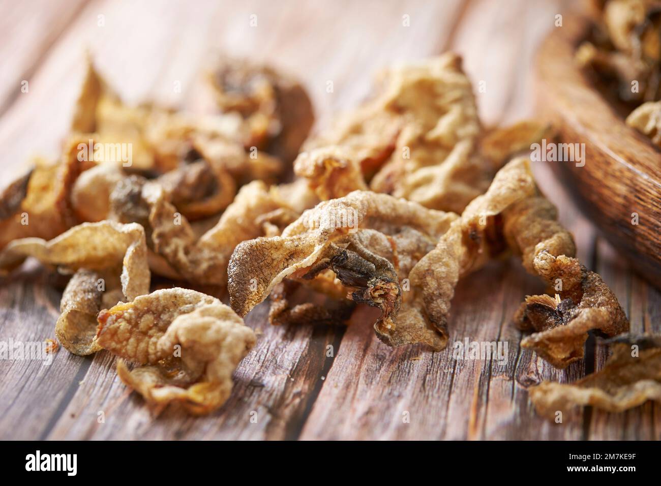 Fried fish skin, Korean food Stock Photo - Alamy