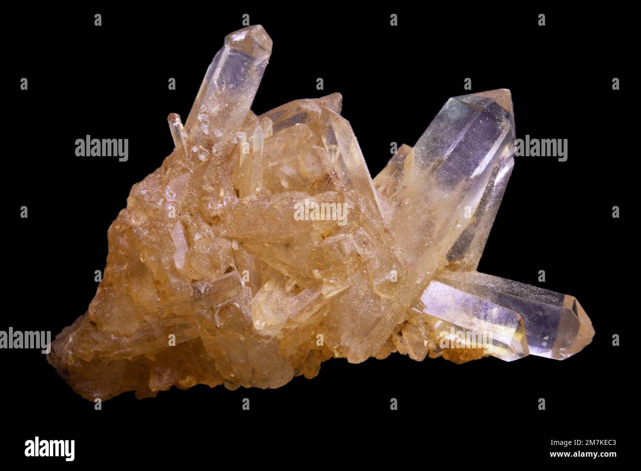 Rocks and Minerals, Quartz Crystals laboratory sample Stock Photo - Alamy