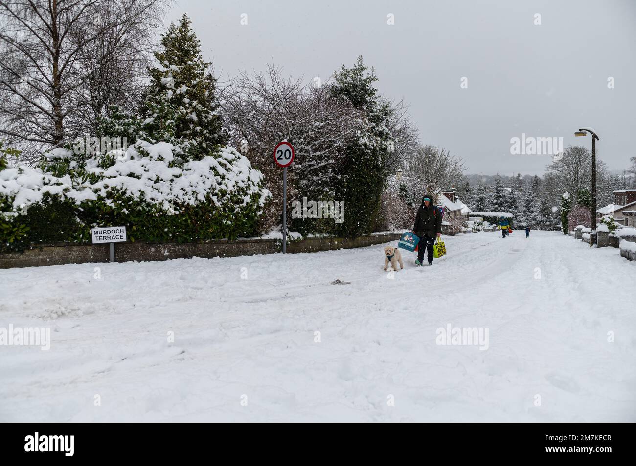 Residents of Scottish city Dunblane face an amber turned Met weather ...