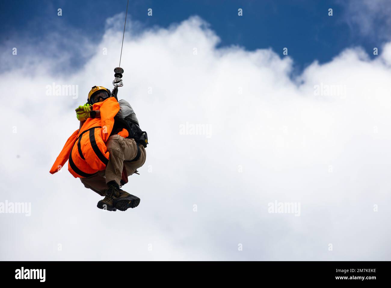 U.S. Coast Guard Aviation Survival Technician 2 Christopher Lynch, a ...
